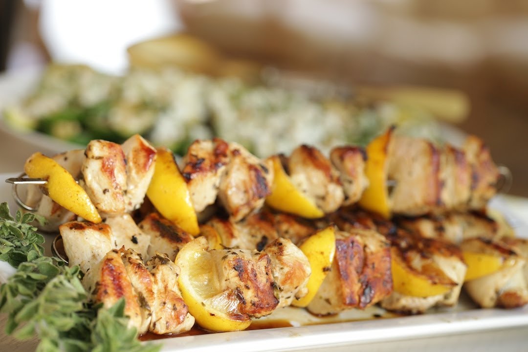 Beth's Chicken Brochette & Grilled Zucchini - YouTube