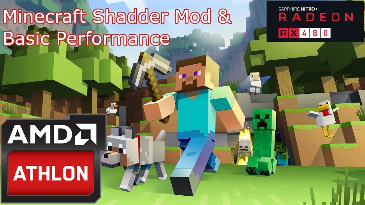 Minecraft & Minecraft Shaders Mod RX 480 Athlon X4 880K - YouTube