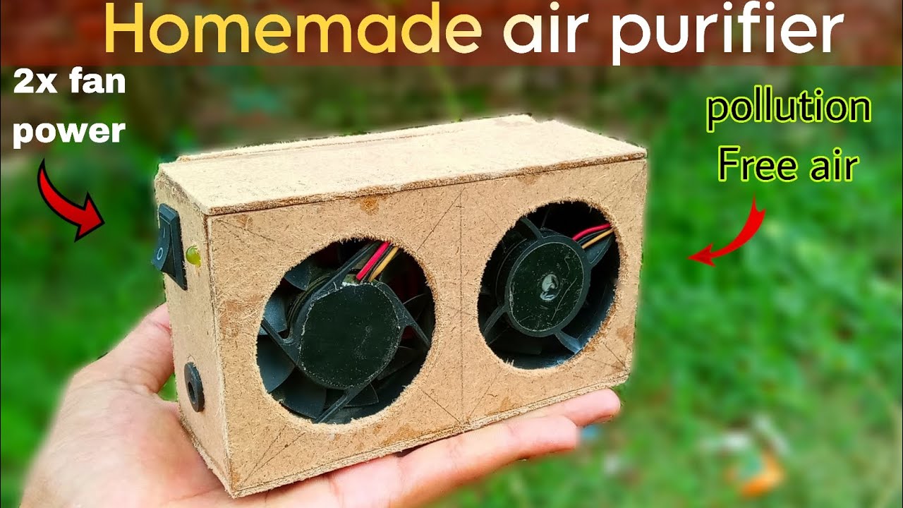 How to make a useful gadget at home || I make a Homemade air purifier ...