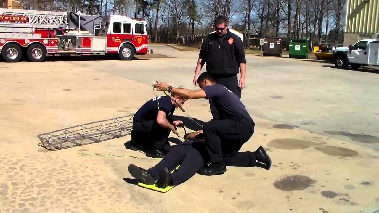 Internal lashing with backboard full speed - YouTube