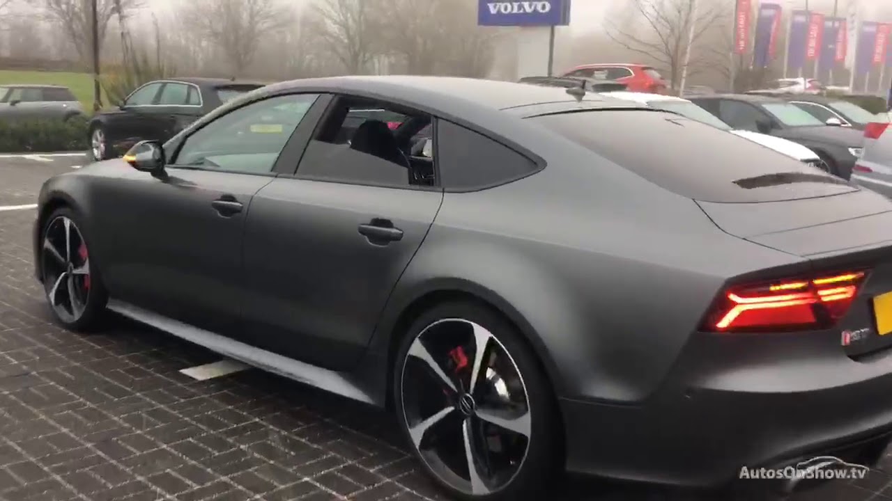 AUDI A7 RS7 SPORTBACK TFSI V8 QUATTRO GREY 2016 - YouTube