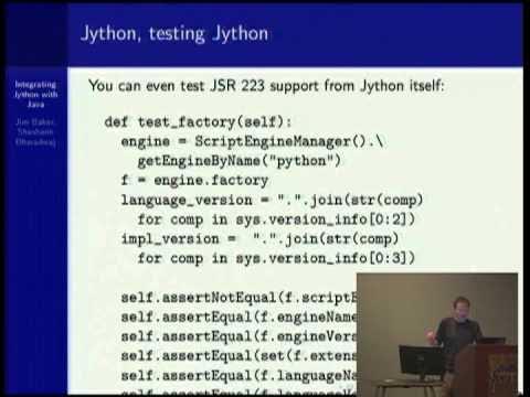 Integrating Jython with Java - YouTube