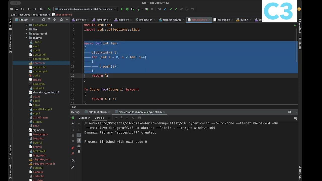 C3 Compiler Live Coding 26/12 .c3i - YouTube