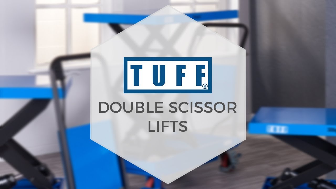 TUFF Double Scissor Lifts | Handling & Lifting Direct2U - YouTube