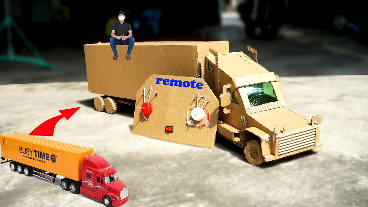 How to make an Amazing RC Truck Control From Cardboard! - YouTube