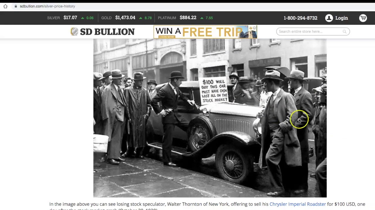 SILVER PRICE HISTORY | SD Bullion - YouTube