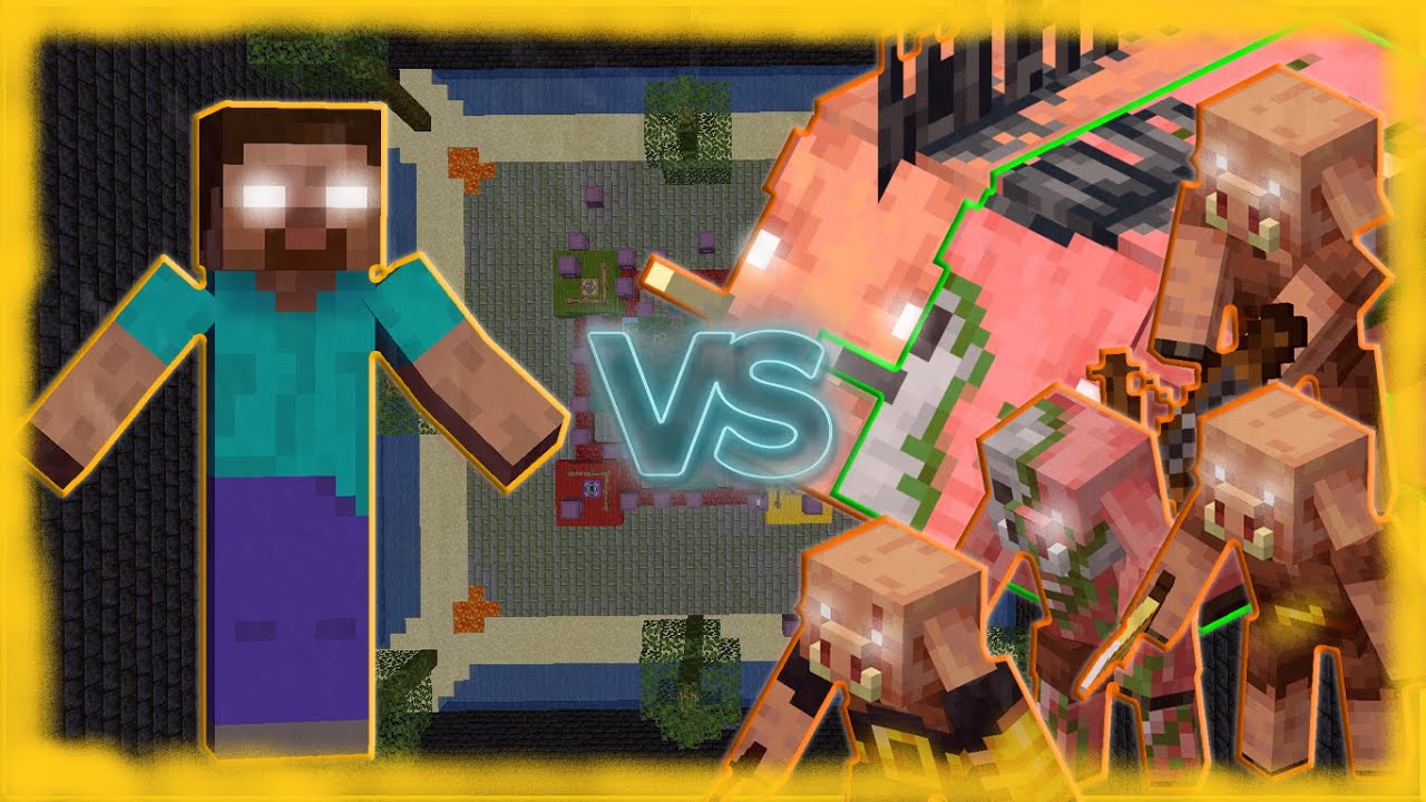 Pig Army vs Herobrine - Minecraft Mob Battle 1.16.5 - YouTube