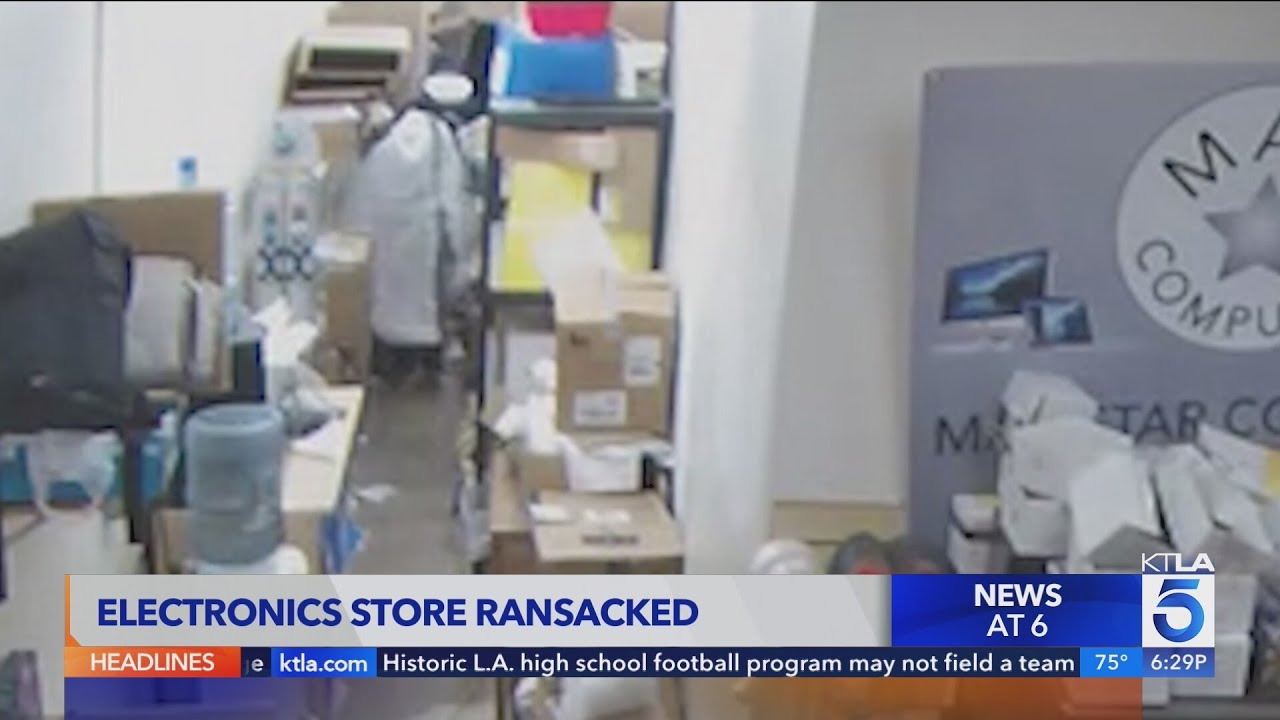 Orange County electronics store ransacked by thieves - YouTube