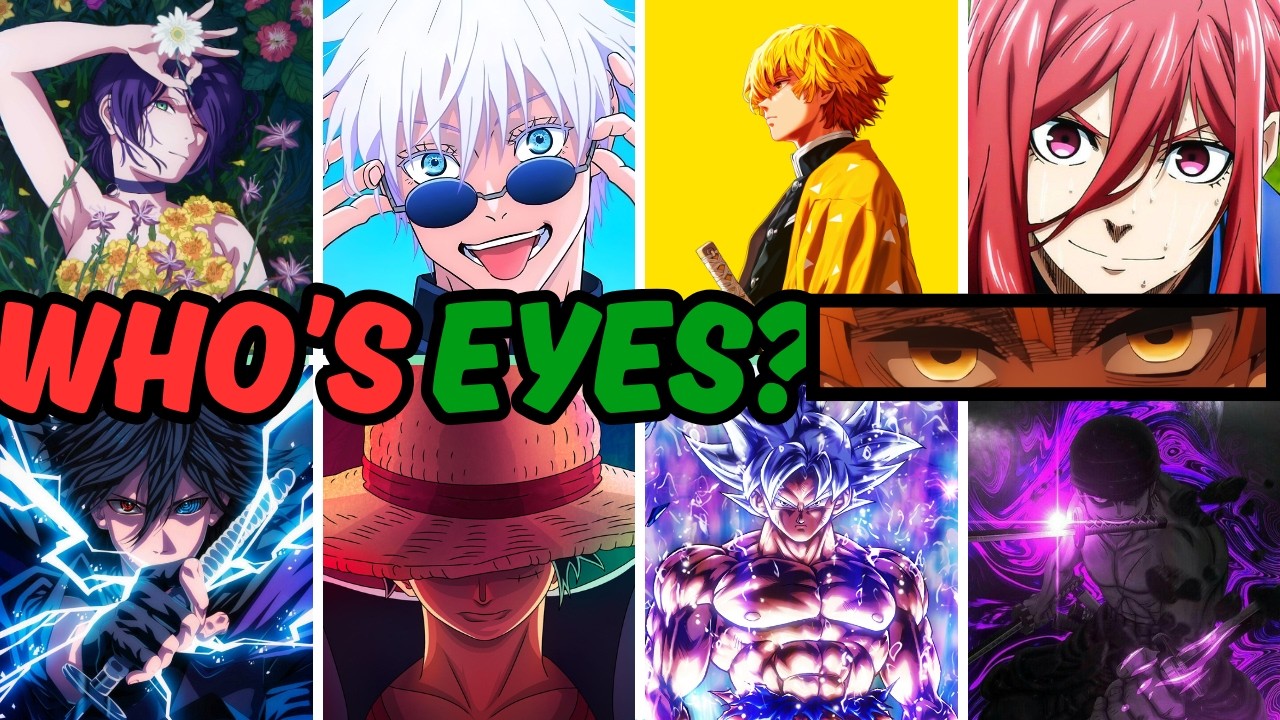 Guess the Anime Character by Eyes 👀 | Anime Quiz Challenge - YouTube