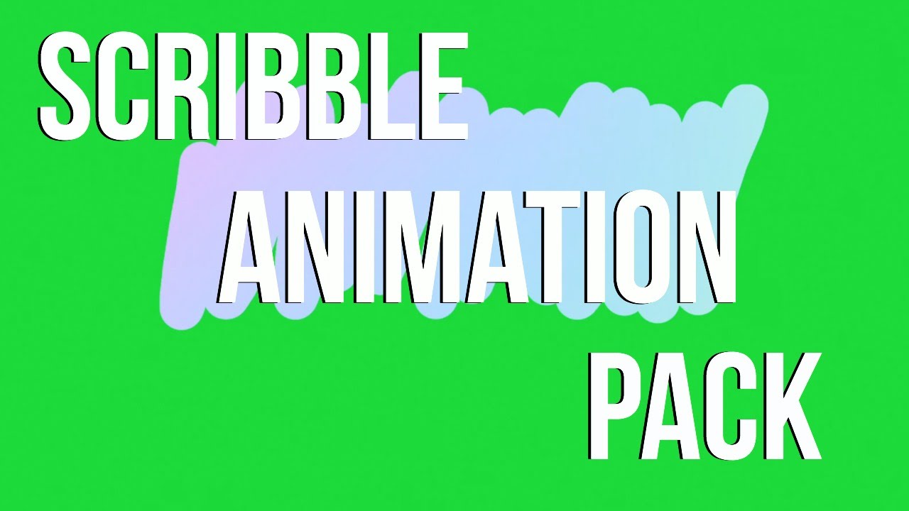 Scribble animation pack - YouTube