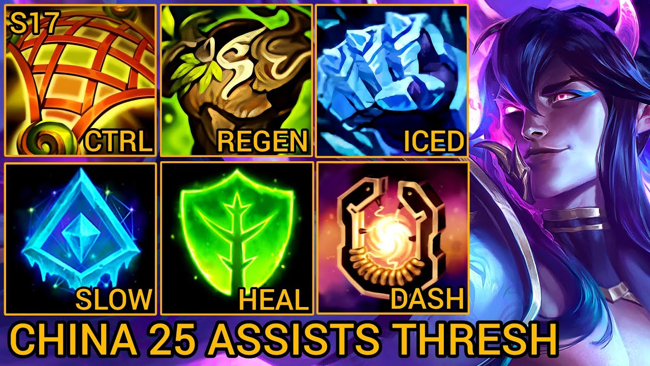 Challenger Thresh 25 Assists Support - China Server Wild Rift Best High ...