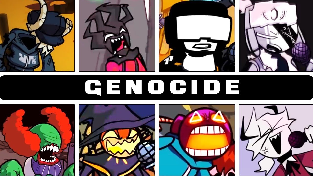 FNF Genocide But Every Turn Different Characters Sing It (Everyone ...