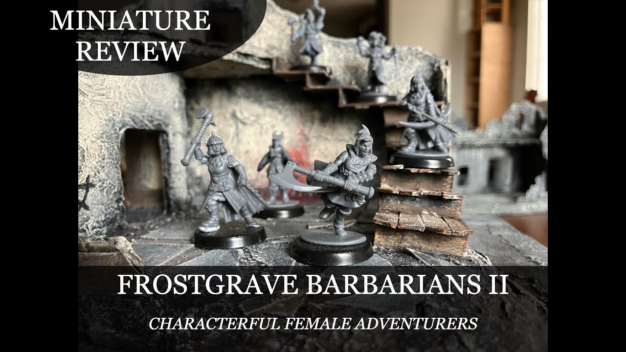 Mini Review - Frostgrave Barbarians 2 - Female Warrior Miniatures for ...