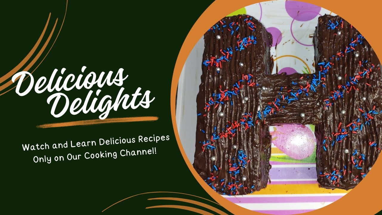 Alphabet "H" Cake Tutorial |Letter Cake Recipe |How to make alphabet ...