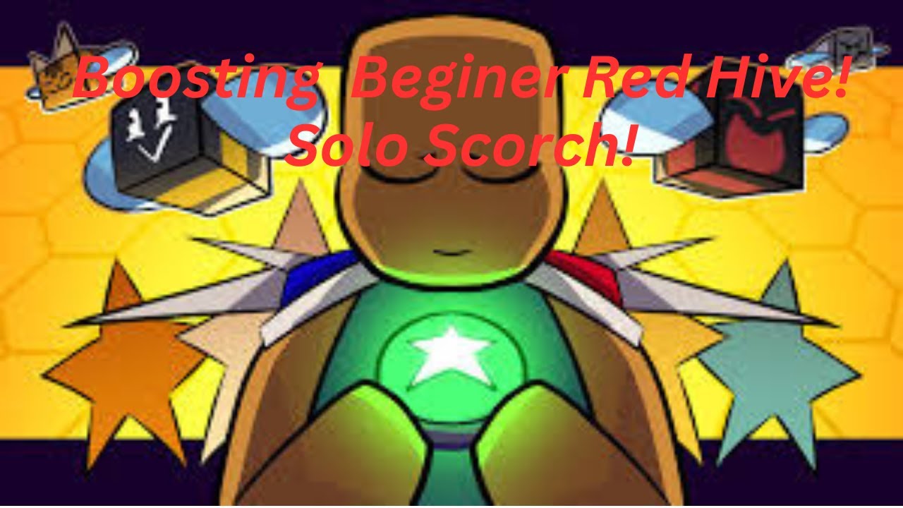 Boost Beginner Red Hive | Solo Scorch | 47 Slots | Bee Swarm Simulator ...