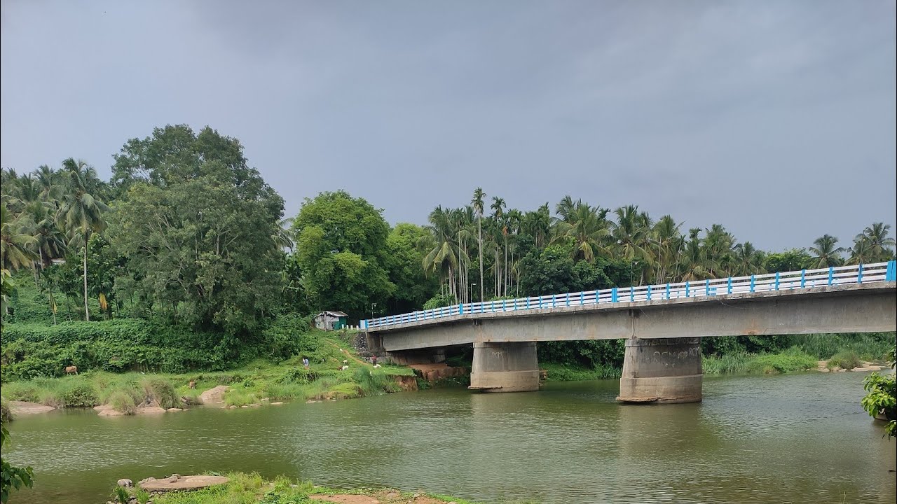 Beauty of kunthipuzha river and new water pumping station - YouTube