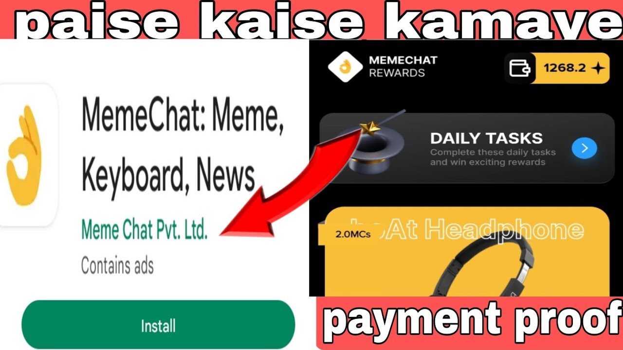 Meme chat se money kaise kamaye|| Meme chat withdrawal problem|| #Memechat - YouTube