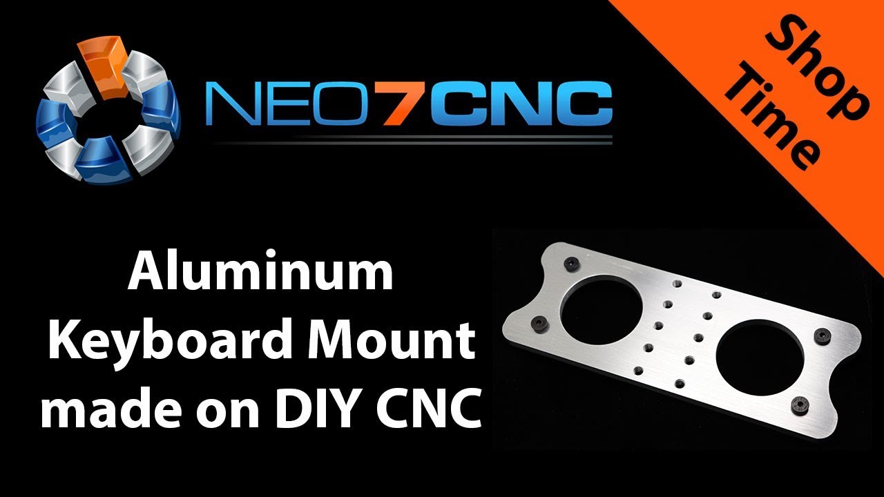 Shop Time - Aluminum keyboard mount designed in Fusion360 and cut on ...