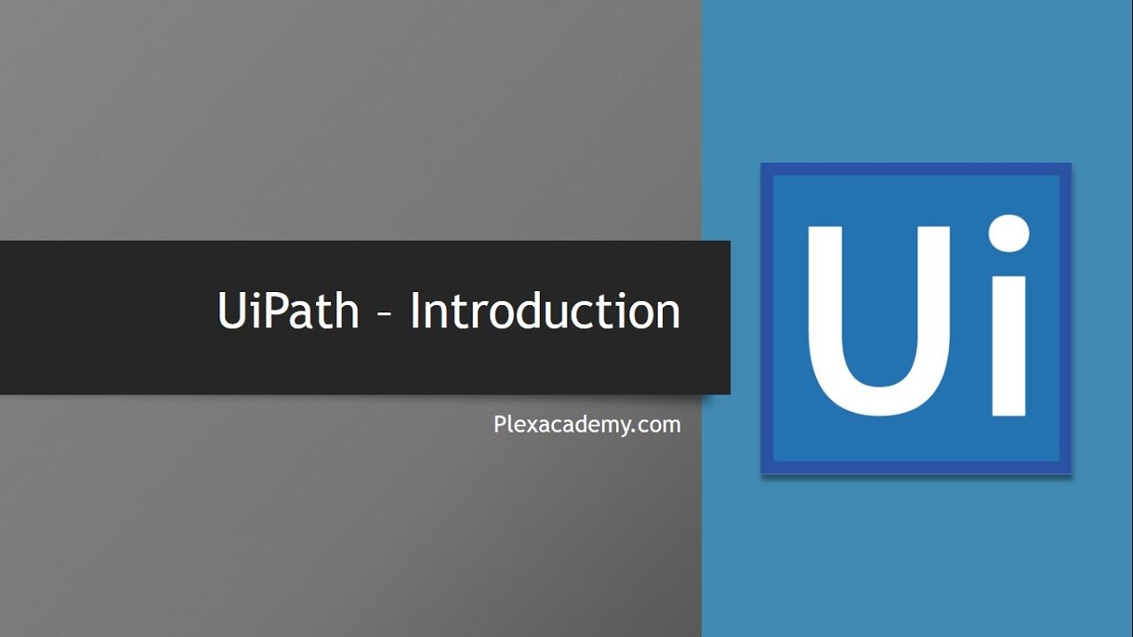 UiPath - Introduction - YouTube