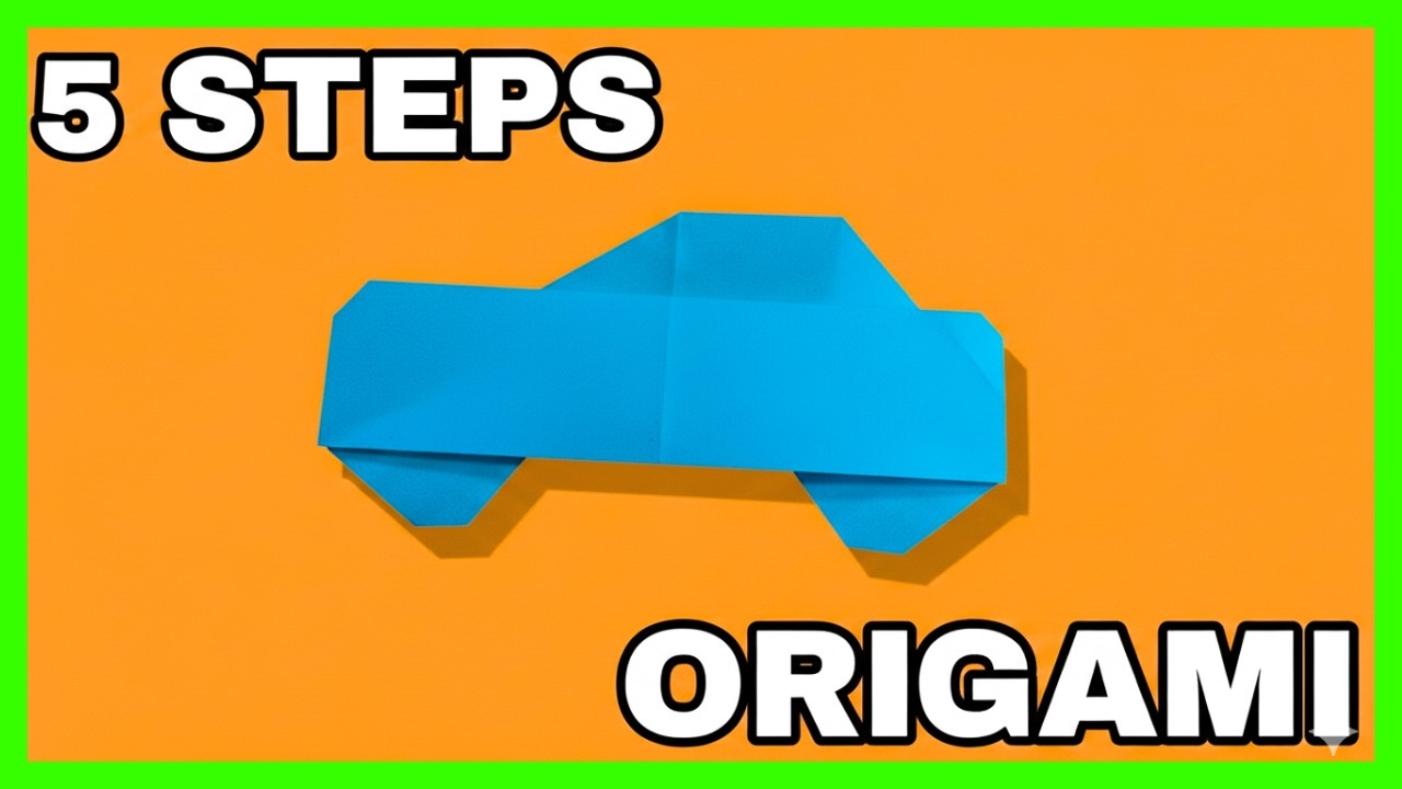 ⩥ Cómo hacer un COCHE de ORIGAMI MUY FACIL - YouTube