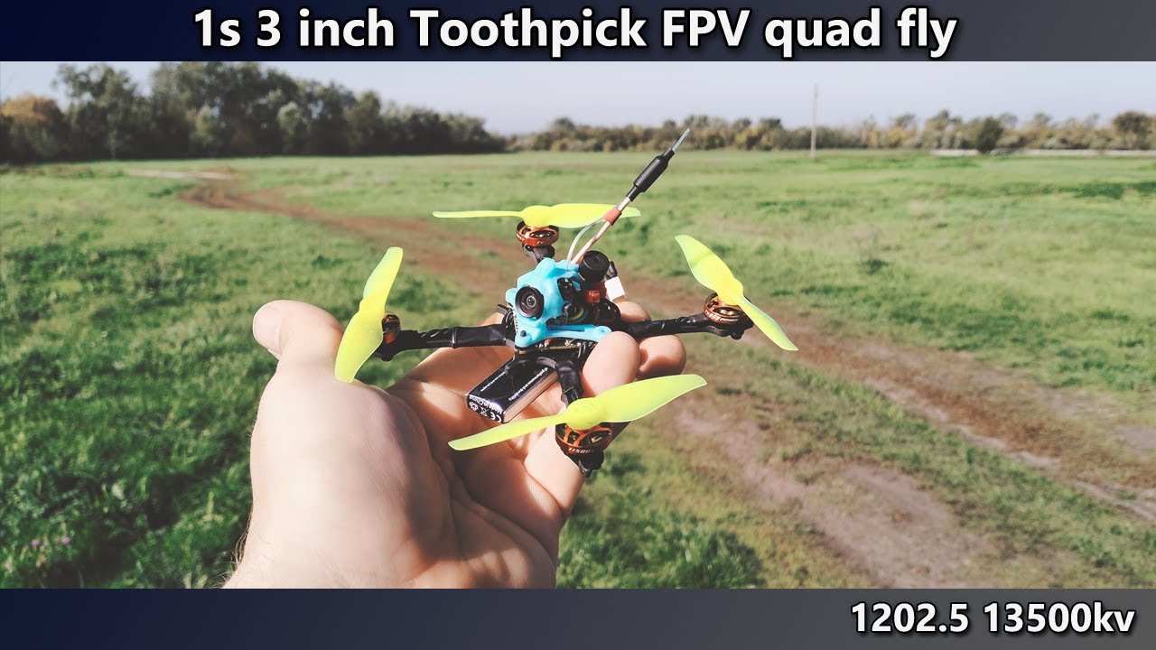 one pack | 1s 3 inch Toothpick FPV quad | 1202.5 13500kv - YouTube