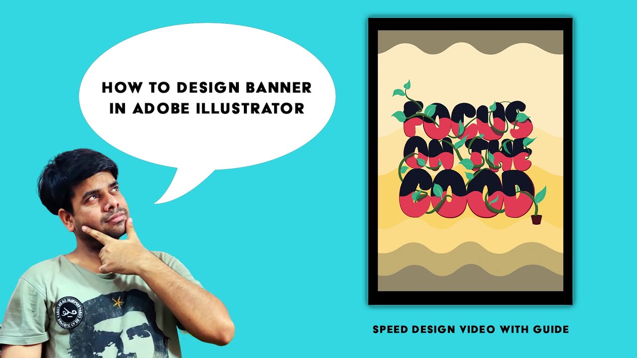 Adobe Illustrator Banner Poster Design Tutorial- Illustrator Banner ...