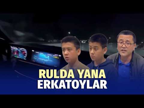 Toshkent koʻchalarida katta tezlikda mashina haydagan 13 yoshli oʻsmirlar