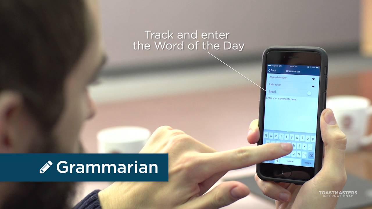 Toastmasters International Mobile App, Grammarian - YouTube