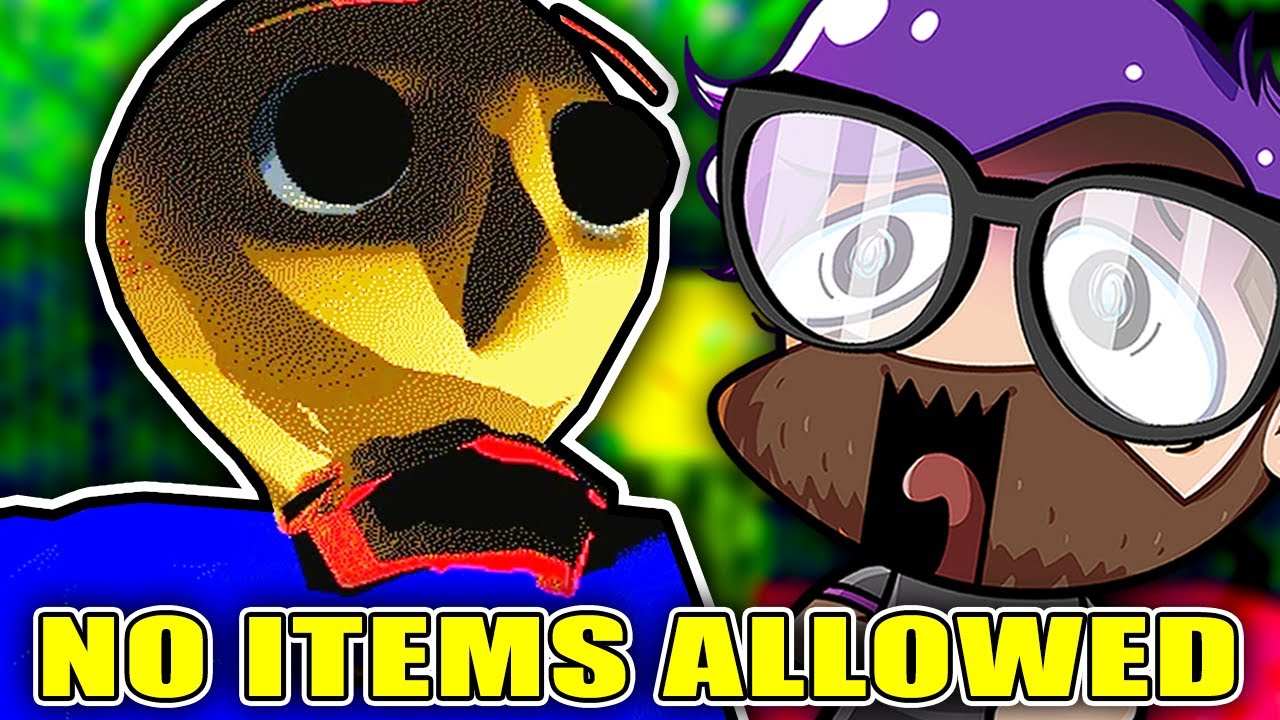 CAN YOU BEAT BALDI WITHOUT USING ANY ITEMS? - Baldi's Basics Plus v0.3. ...
