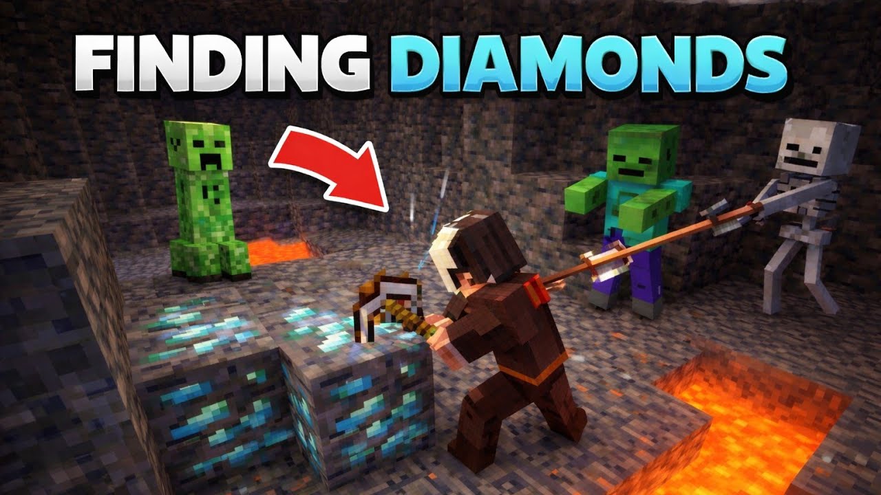 Finding Diamonds in Minecraft EP 3 | #minecraft #gaming #trending # ...