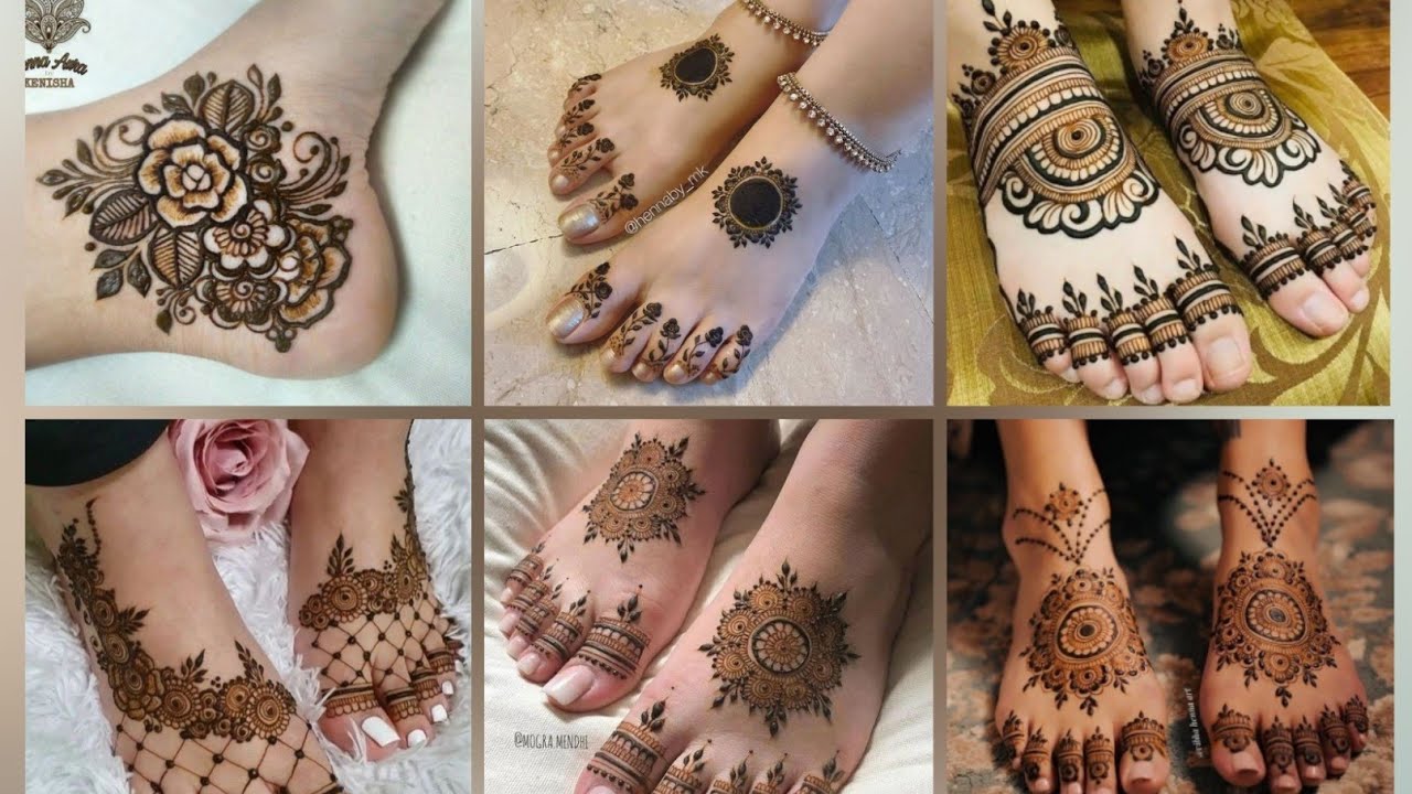 Beautiful Feet Mehndi design Collection | Stylish Feet Mehndi designs ...