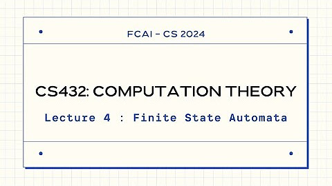 CS432: Computation Theory - YouTube