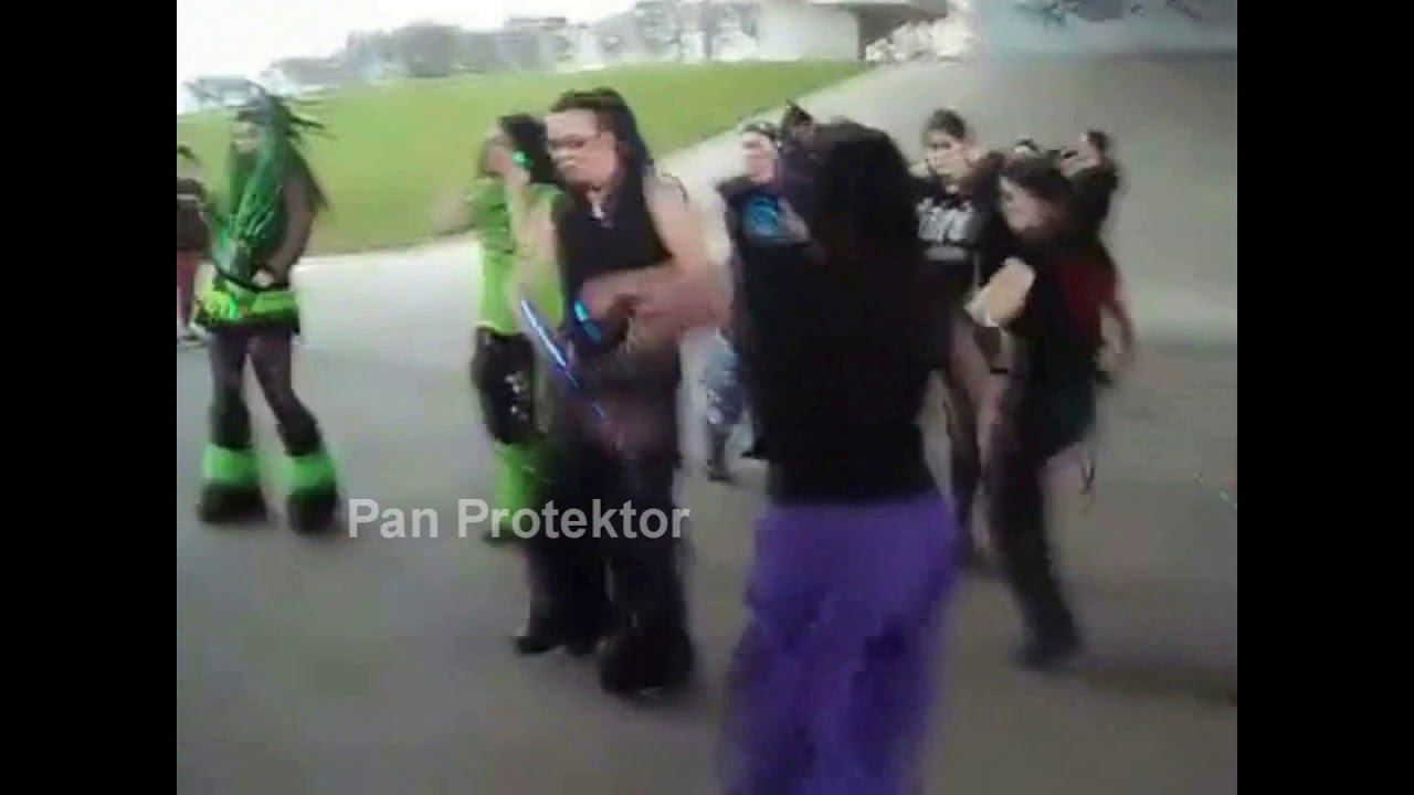 Cybergoth Dance Party in Eastern Europe - YouTube