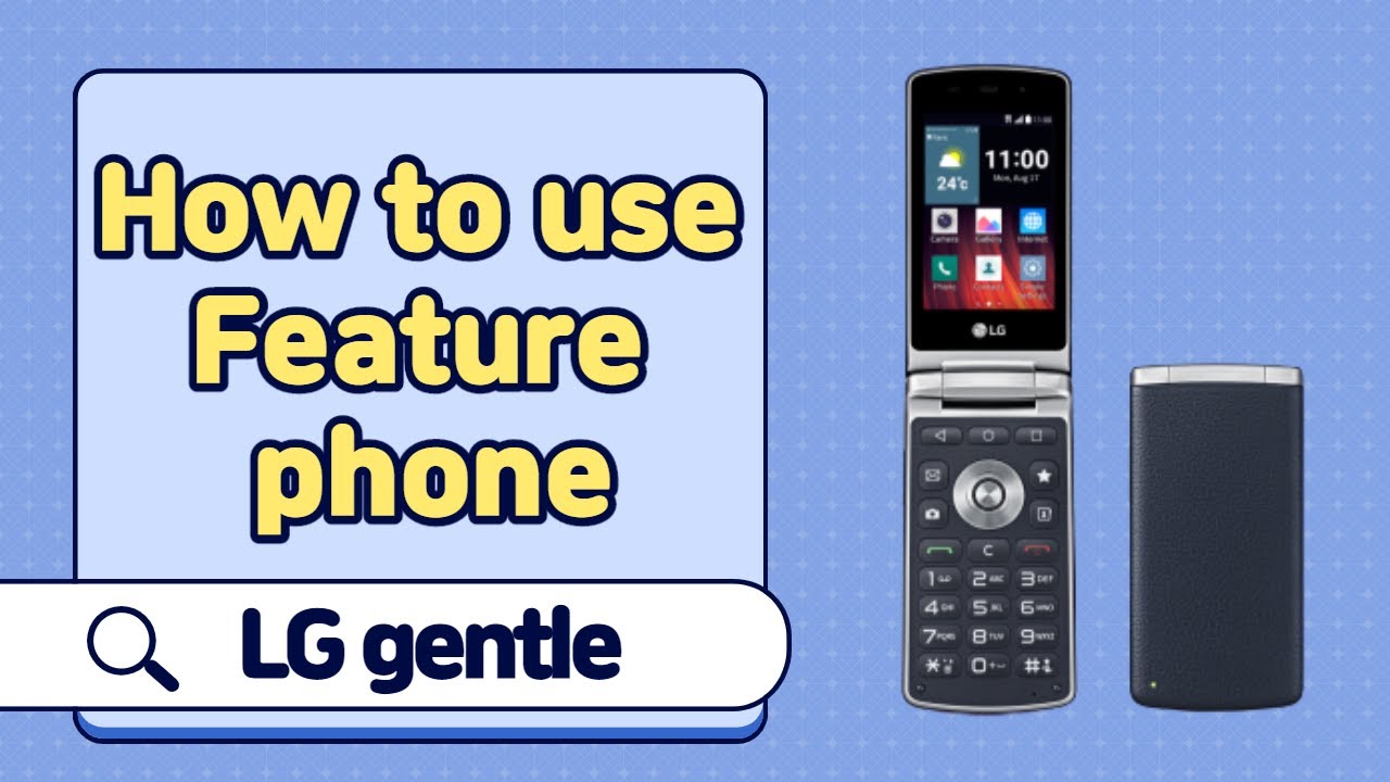 How to use Feature phone with LG - YouTube