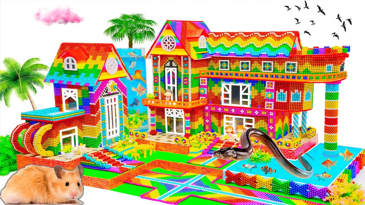 DIY - How To Build Mini House Has Garden And Swimming Pool For Pets ...