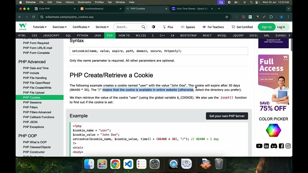 9. Cookies | Core PHP Development - YouTube