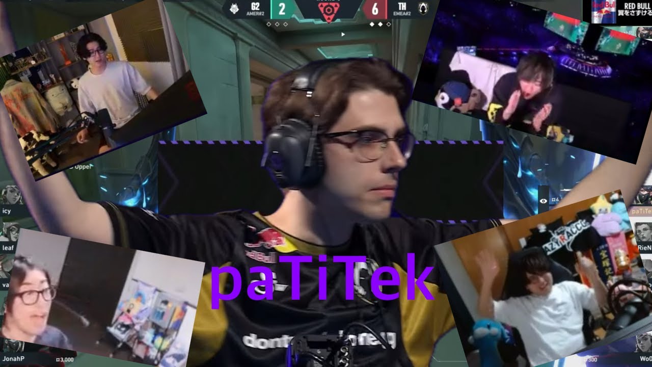 [TH vs G2] 最強助っ人paTiTekによる1HP ACEの有名実況者の反応 - YouTube
