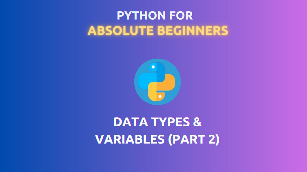 variables and datatypes part 2 #python #pythonforbeginners #coding - YouTube