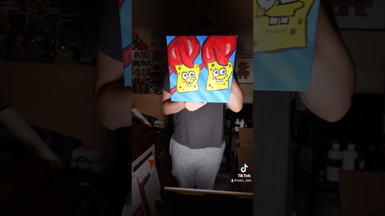 Krusty Sponge Napkins 😱🧽😱 #artwork #viral #art #spongebob #krustykrab # ...