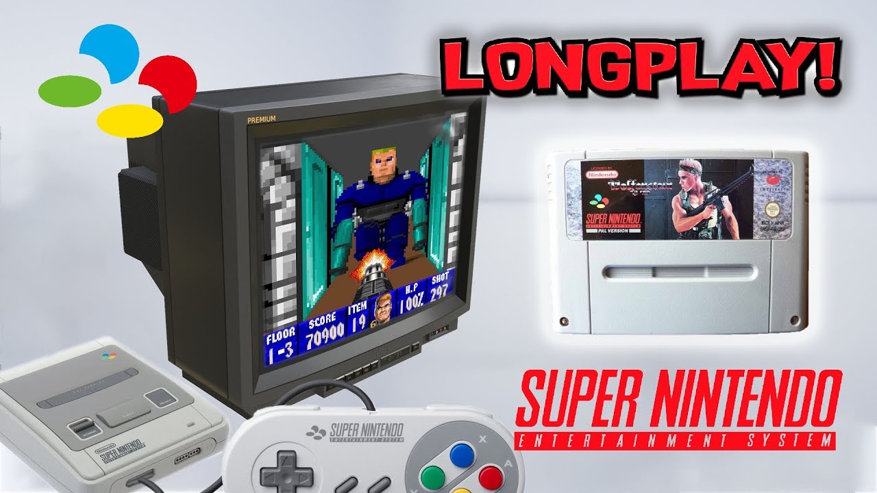Longplay: Wolfenstein 3D - Skill: Hard [100%] (1994) [SNES] - YouTube