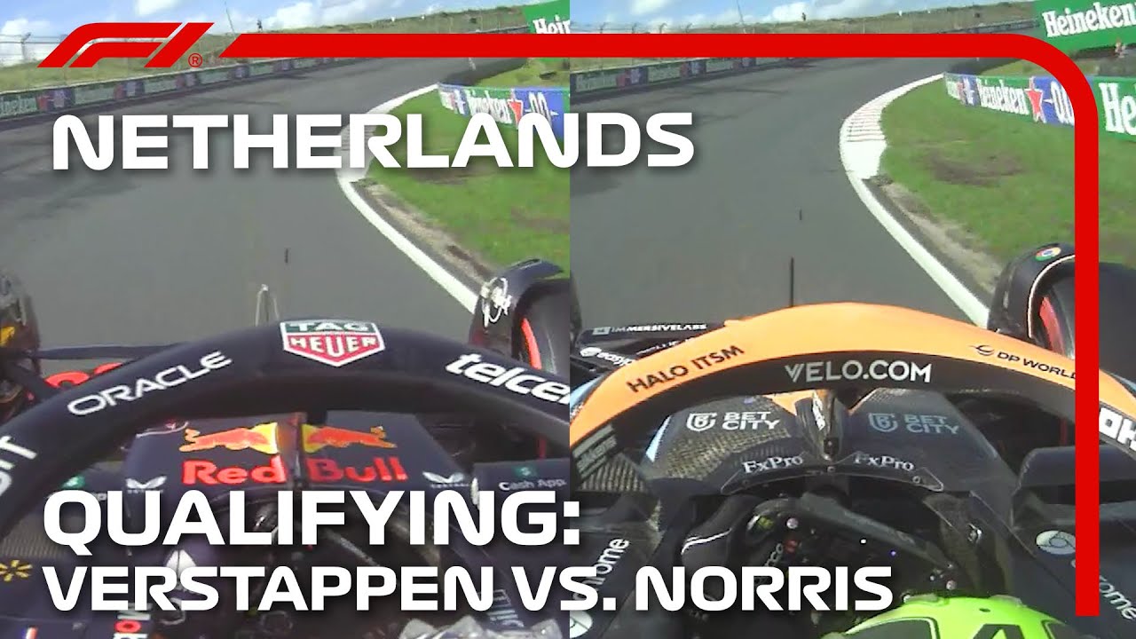 Verstappen Vs. Norris | Qualifying Head To Head | 2023 Dutch Grand Prix ...