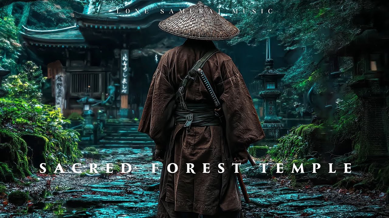 Sacred Forest Temple | Zen Samurai Ambience with Shakuhachi Flute Music ...