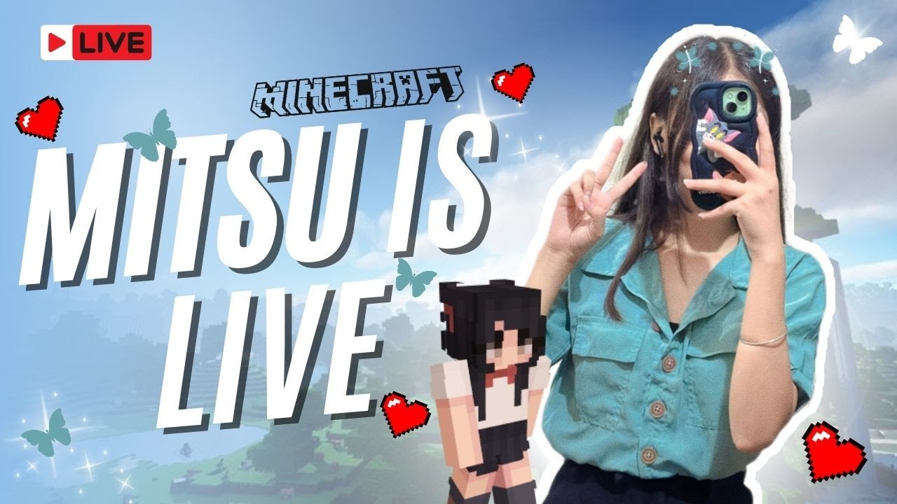 🔴CHILL STREAM w MITSU | MINECRAFT LIVE | GIRL GAMER | ROAD TO 2K SUBS ...