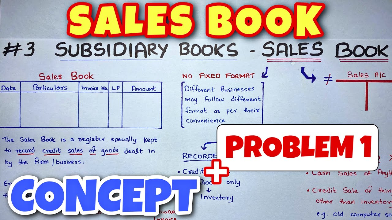 Sales Book - Problem 1 - By Saheb Academy - YouTube