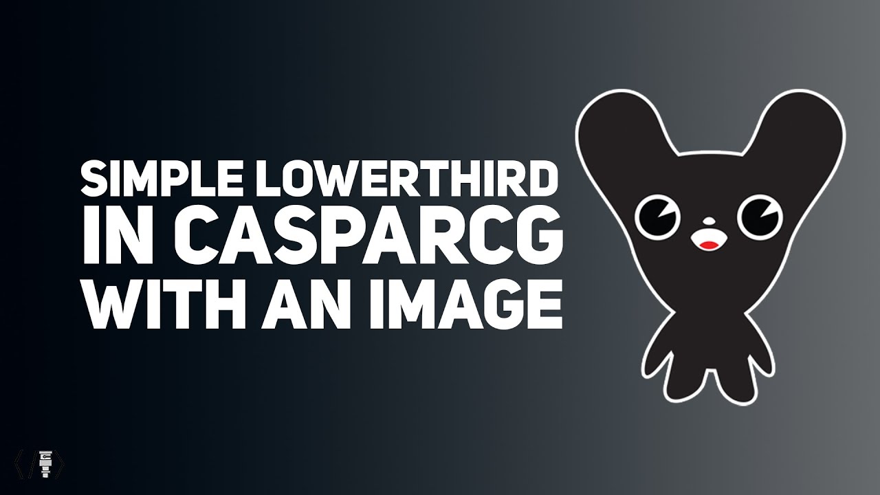 Simple Lower Third in CasparCG with an image - CasparCG Tutorial - YouTube