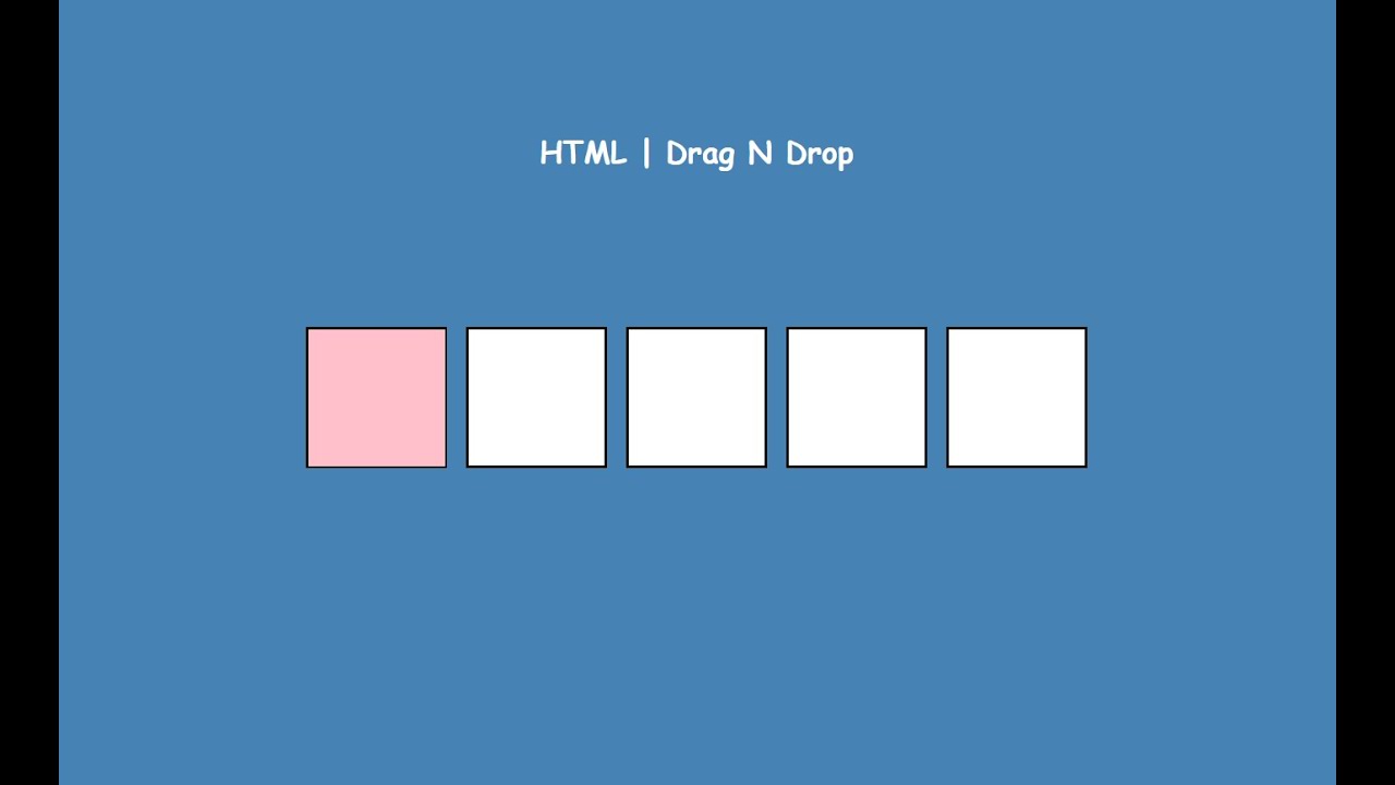 Drag & Drop Fun Create Interactive Boxes with HTML, CSS & JavaScript ...