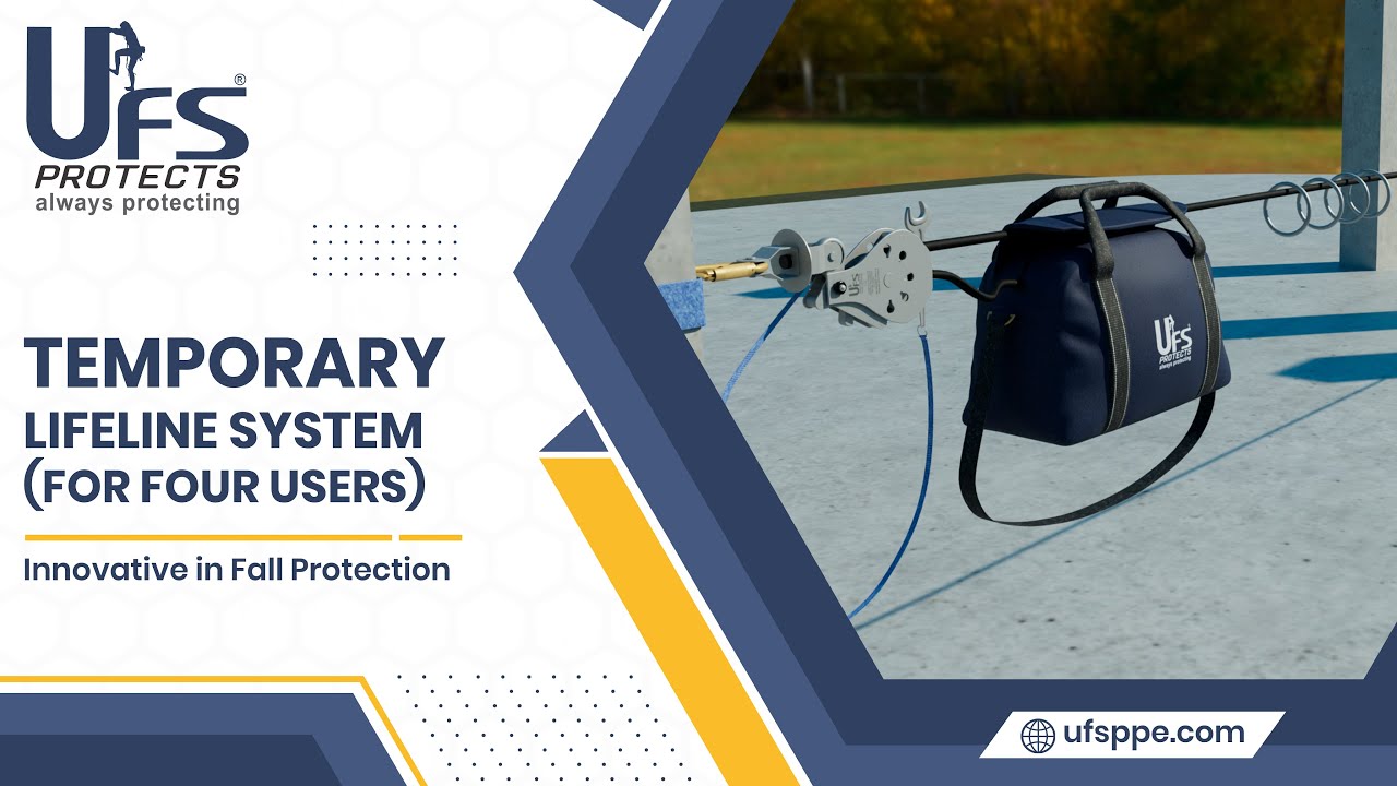 UFS Protects Temporary Lifeline System | USP-14020 | 4 Men | Temporary ...
