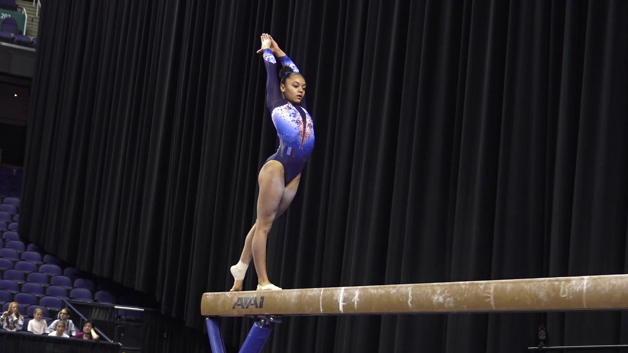 Celia Serber (FRA) - Balance Beam - 2019 American Cup - YouTube