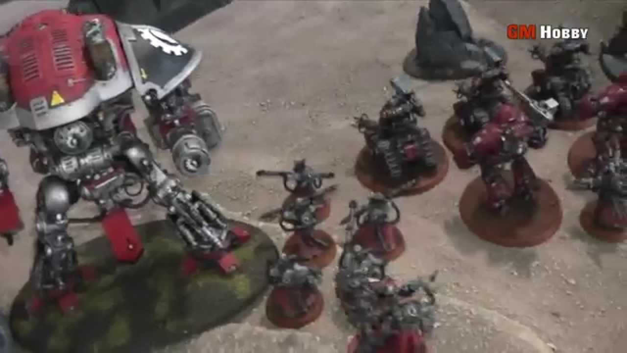Warhammer 40K - Adeptus Mechanicus vs Necrons - YouTube
