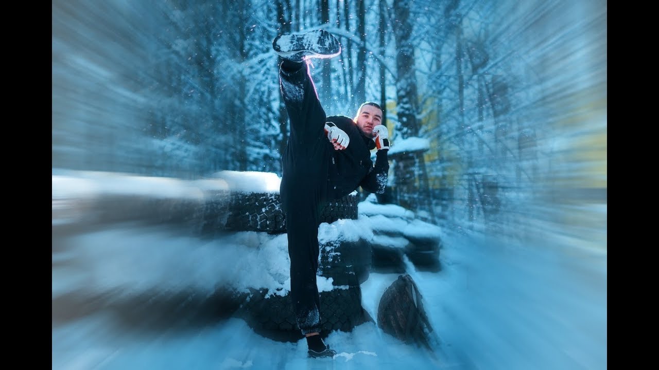 kickboxing outdoor bag training - YouTube